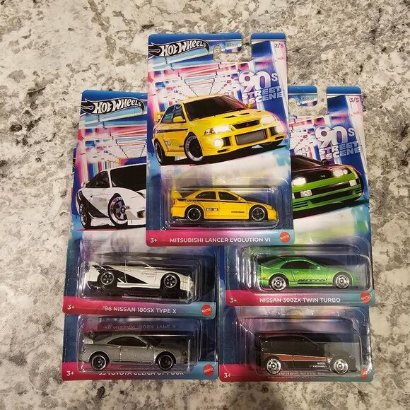 Hot Wheels | Toys | 224 Hot Wheels 90s Street Scene Complete Set 5 Of 5 ...